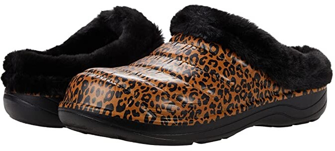 Skechers Foamies Cozy Camper Leopard Puffer Clog w/ Faux Fur - ShopStyle