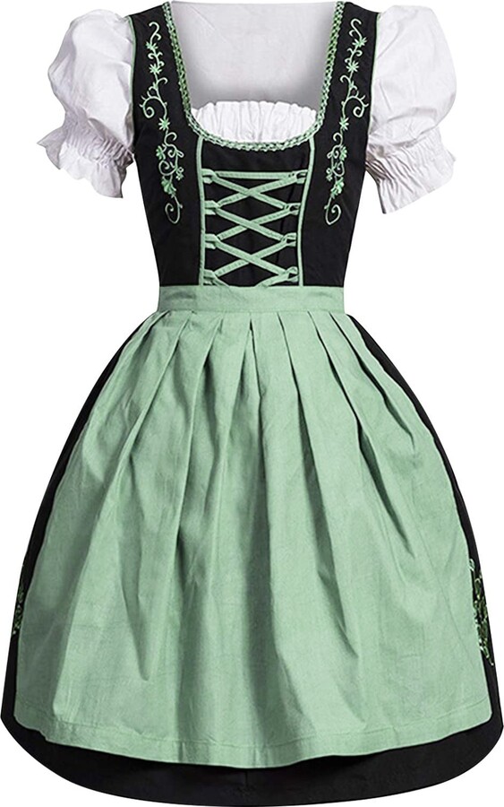 Generic Costume Dress Women's Stage Costume Dress Dirndl Short Costumes ...