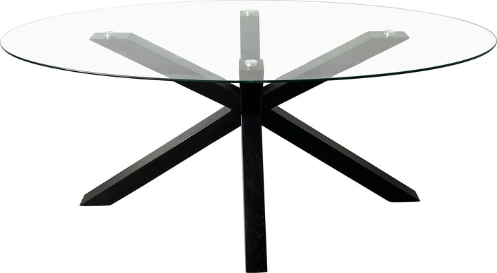 Dunelm Xavi 6 Seater Oval Dining Table, Oak Black - ShopStyle