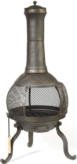 Kay Home Products 30199 Sonora Outdoor Wood Burning Cast Iron Metal ...