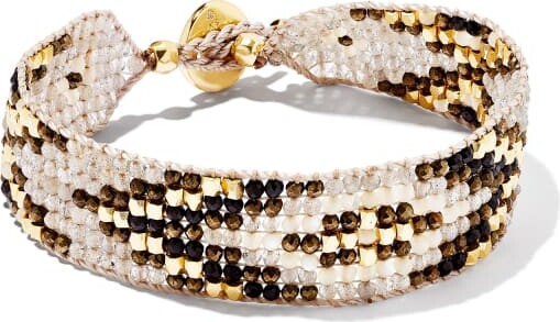 Kendra Scott Britt Gold Beaded Bracelet in Neutral Mix - ShopStyle