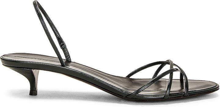 The Row Harlow Sandal in Dark Green - ShopStyle