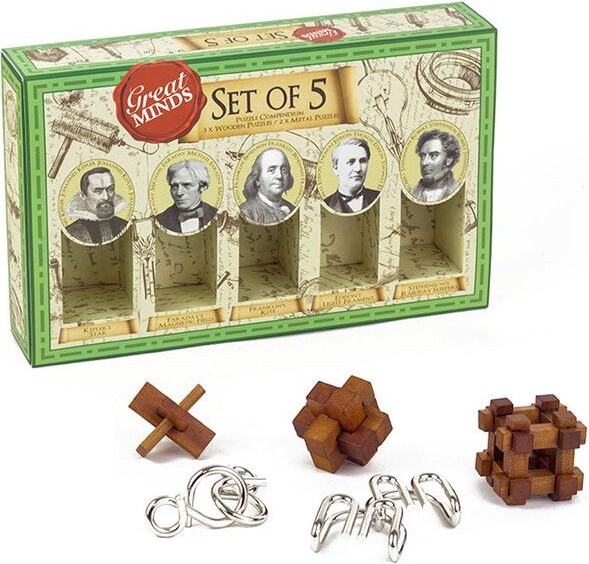 Menkind Great Minds Set of 5 - ShopStyle Puzzles