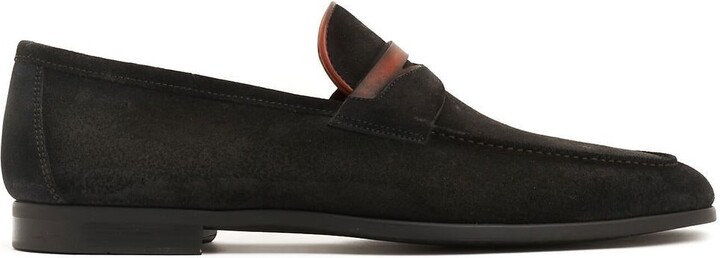 Magnanni Suede Slip-On Loafers - ShopStyle