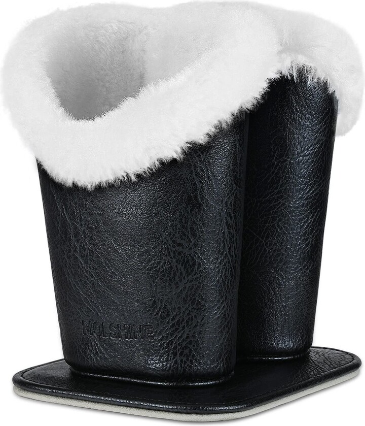 molshine Soft Plush Lining Double Upright Eyeglasses Holder Spectacles ...