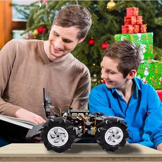 Adeept 4WD Stem Remote Controlled Omni-Directional Mecanum Wheels ...