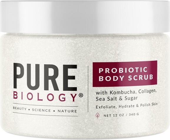 Probiotic Body Scrub with Kombucha, Collagen, Sea Salt & Sugar ...