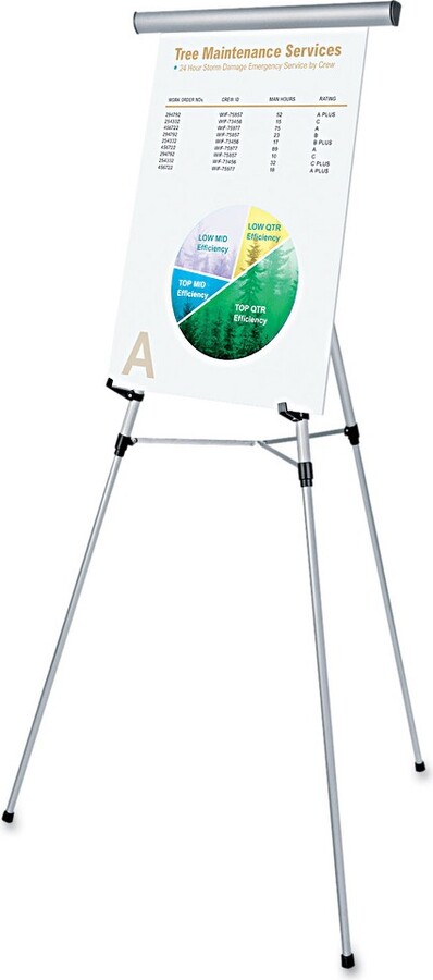 Universal Office UNIVERSAL 3-Leg Telescoping Easel with Pad Retainer ...