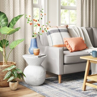 Threshold Severna Ceramic Accent Table White Modern Bell-Shaped, No ...