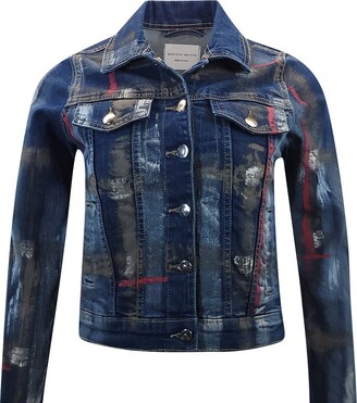 Madison.Maison Metallic Denim Jacket - ShopStyle
