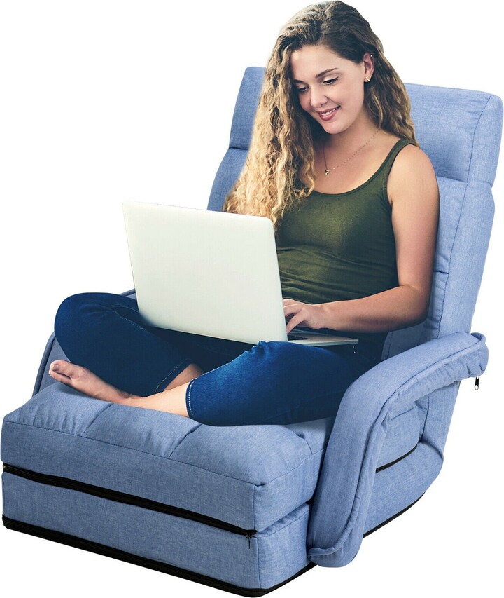 Global Pronex Folding Floor Chair Adjustable Armchair Chaise Lounge ...