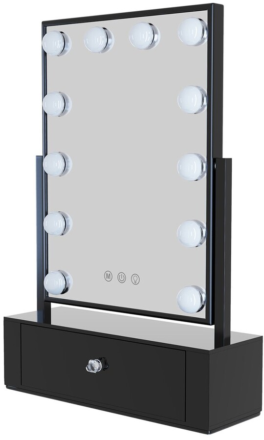 ProMounts Hollywood Lighted Dimmable Freestanding Led Vanity Mirror ...