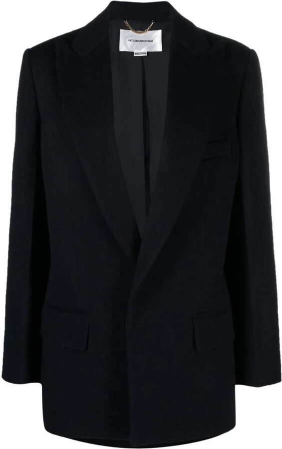 Victoria Beckham Jacket With Lapels - ShopStyle