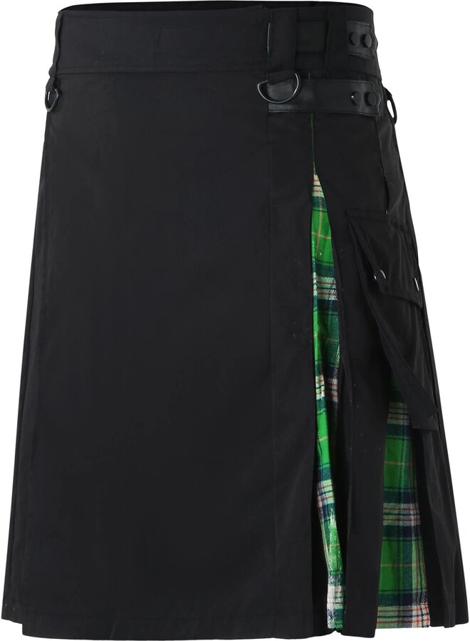 Generic Men's Kilt in Tartan Traditional Stag Party Kilt Tartan Utility Kilts for Men Gothic ...