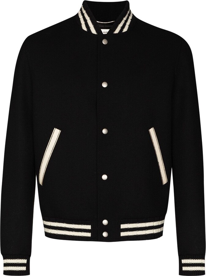 Saint Laurent ` Teddy` Varsity Jacket - ShopStyle