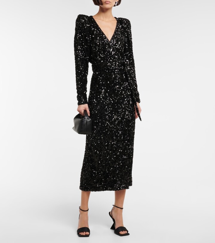 Rotate by Birger Christensen Sequined maxi dress - ShopStyle