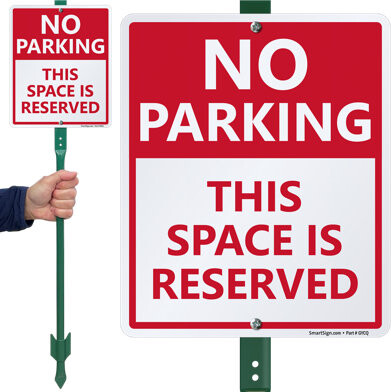 SmartSign This Space Is Reserved Sign and Stake Kit - ShopStyle Home Office
