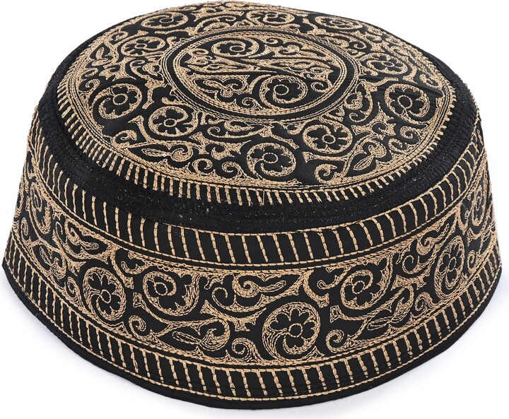 K_Caps Kufi Men's Unisex Skull Cap Women's Designer Solid Hat with Hand ...