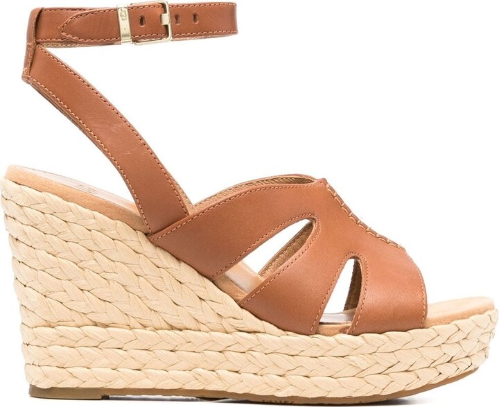 UGG Careena 100mm wedge sandals - ShopStyle