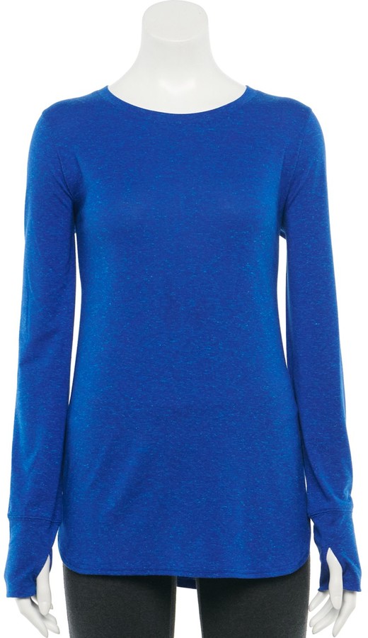 Tek Gear Women's High-Slit Tunic Tee - ShopStyle T-shirts