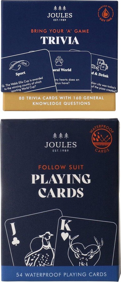 Portico Designs Ltd Joules Male Trivia Cards & Playing Cards Waterproof ...