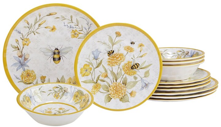 Certified International Bee Sweet 12Pc Melamine Dinnerware Set - ShopStyle
