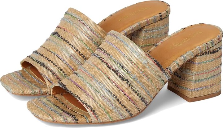 Seychelles Adapt Raffia Women's Sandals Stripe : 6 M, Leather