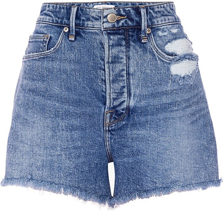 Good American The Bombshell High Rise Denim Shorts - ShopStyle