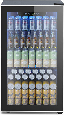 ATC CABINETS Mini Fridge 130 Can Beverage Refrigerator Cooler, 3.2 Cu ...