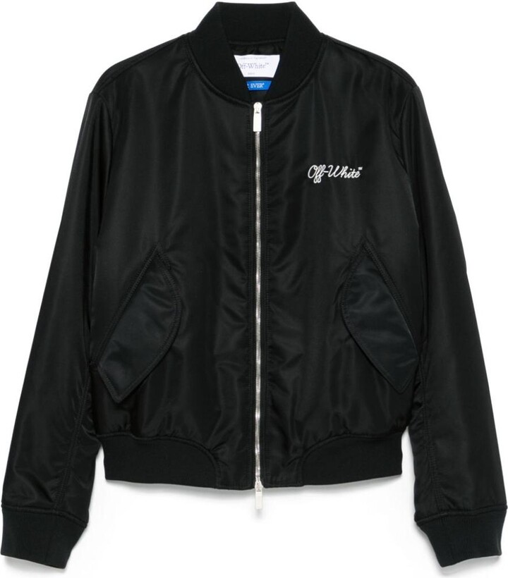 Off-White Script Varsity Jacket - ShopStyle