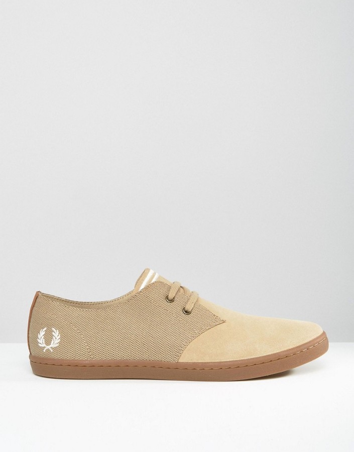 Fred Perry Byron Low Suede Sneakers - ShopStyle