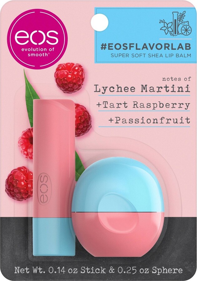 EOS flavorlab Stick & Sphere Lip Balm - Lychee Martini - 0.39oz ...