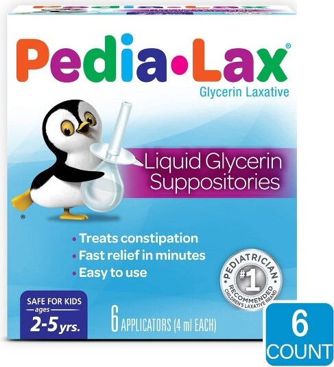Pedia-Lax Laxative Liquid Glycerin Suppositories for Kids - Ages 2-5 ...