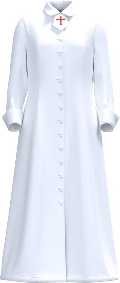 BLESSUME Clergy Cassock Robe Women Roman Minister Choir Pulpit Single ...