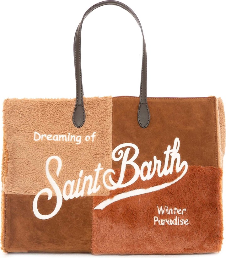 MC2 Saint Barth Patch Sherpa Brown Fabric Vivian Bag - ShopStyle