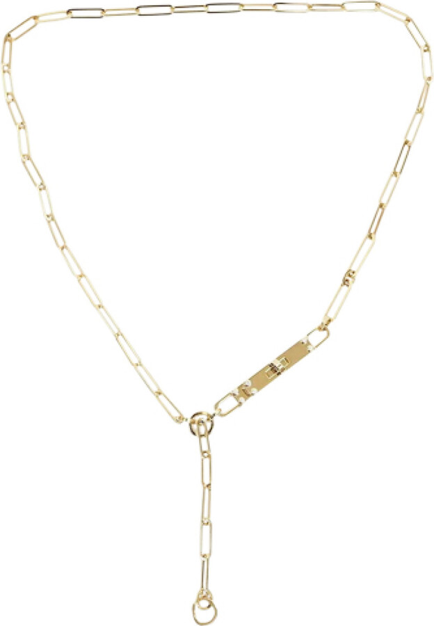 Hermes Kelly yellow gold necklace - ShopStyle