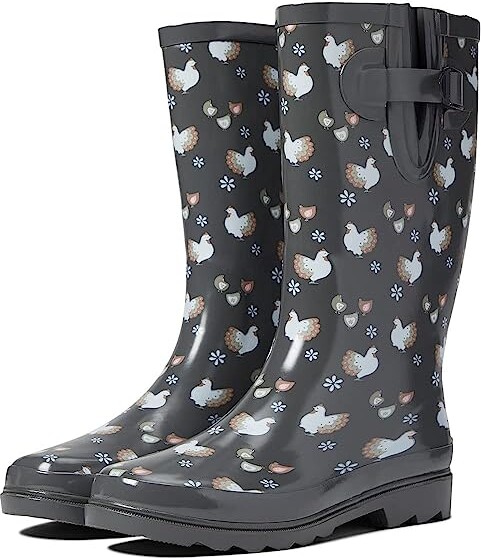 Western Chief Printed Tall Rain Boot (Chick Chic) Women's Rain Boots ...