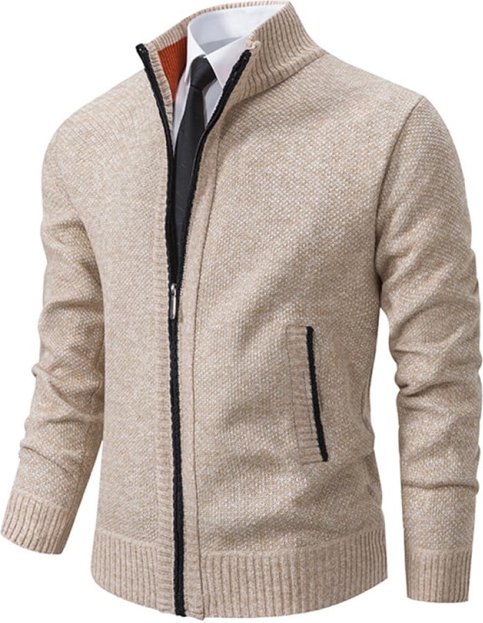 Montecarduo Men's Long Sleeve Cardigan - Mens Vintage Classic Style ...