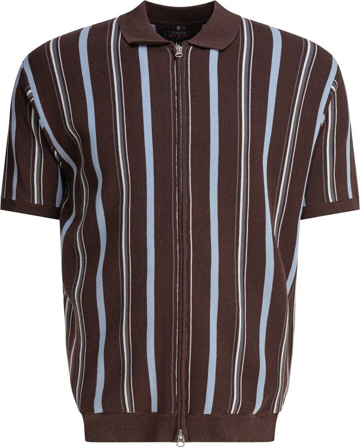 Beams Polo Shirt With Zipper - ShopStyle