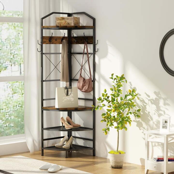 Shoe And Coat Rack For Entryway Coat Rack Shoe Bench, 3 In 1 Shoe Rack ...