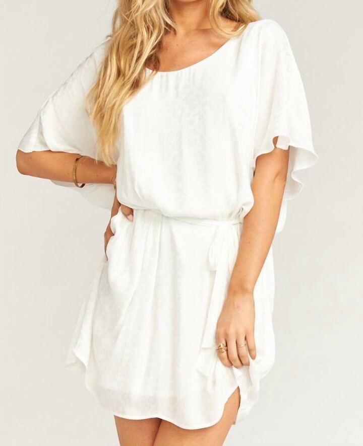 Show Me Your Mumu Gretta Dress in Snow Cheetah Silky - ShopStyle