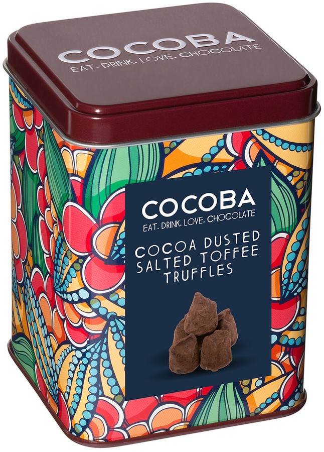 Cocoba Cocoa Dusted Salted Toffee Truffles Tin 200g - ShopStyle Food ...
