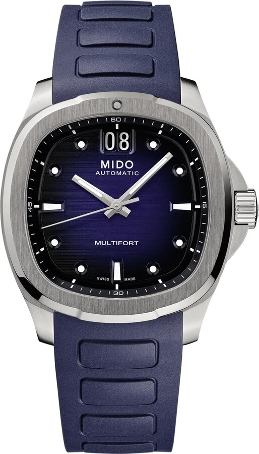 MIDO Multifort TV Big Date - Swiss Automatic Watch for Men - Blue Dial ...