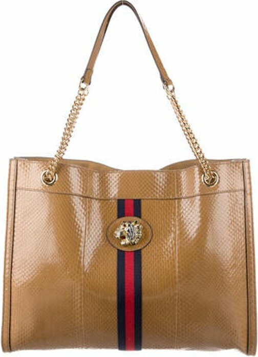Gucci Python Large Rajah Tote - ShopStyle Shoulder Bags
