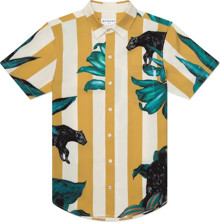 MAVRANS Tailored Fit Pantera Waterproof Short Sleeve Performance Button ...