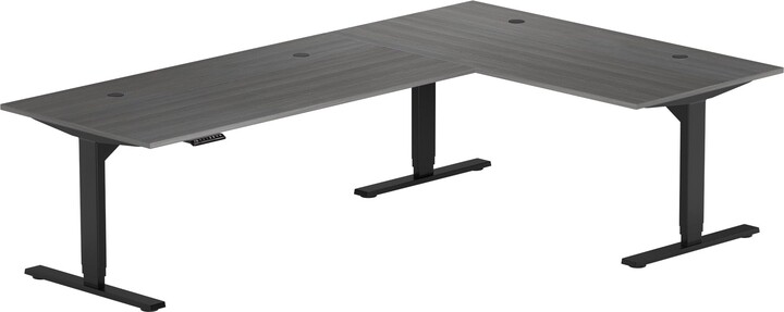 Progressive Desk Stand Up Height Adjustable Standing Desk - L Shaped 83 ...
