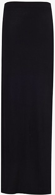 The Frankie Shop Womens Black Ella High-waist Stretch-woven axi Skirt ...