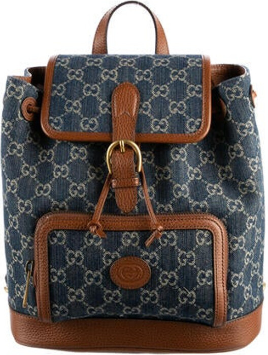 Gucci GG Denim Interlocking G Backpack - ShopStyle