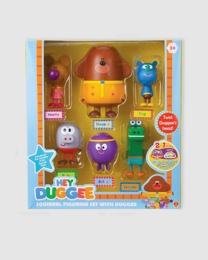 Hey Duggee Multi Characters - Squirrel Figurine Set With Duggee ...