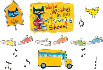 Edupress Pete the Cat We're Rocking in Our Learning Shoes Bulletin ...
